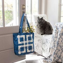 GO! Star & Cross Plaid Tote Bag Pattern - AccuQuilt