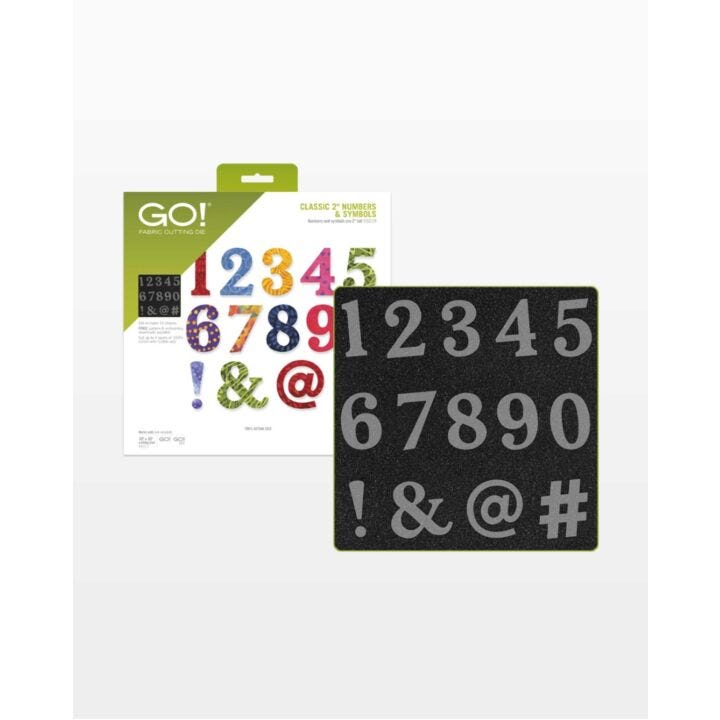 GO! Classic 2" Numbers & Symbols Die – AccuQuilt