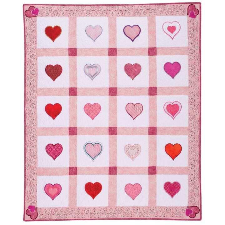 heart design quilt patterns
