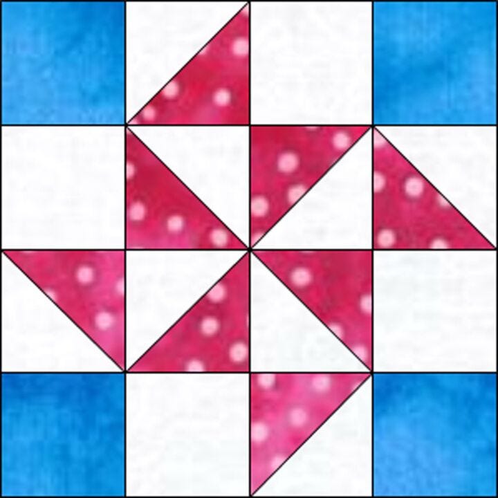 GO! Flying X 9" Block Pattern - AccuQuilt