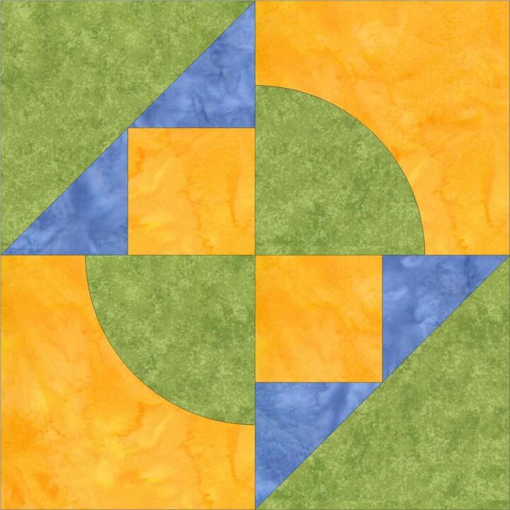 GO! Qube Drunkard's Alleyway 12" Block Pattern – AccuQuilt