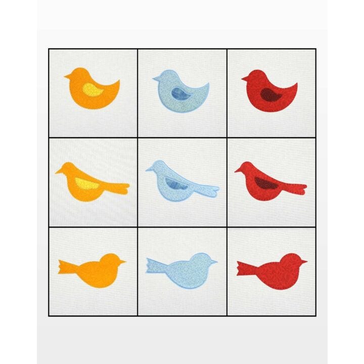 GO! Birds Embroidery Designs – AccuQuilt