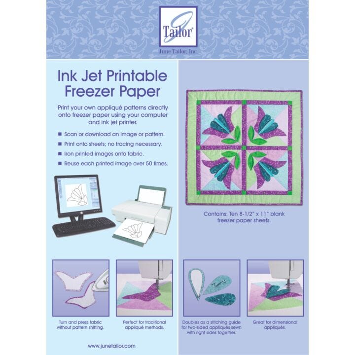 Ink Jet Printable Freezer Paper (10-Pack) – AccuQuilt