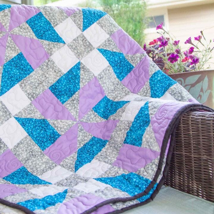 GO! Qube 12" Chisel Around Quilt Pattern - AccuQuilt