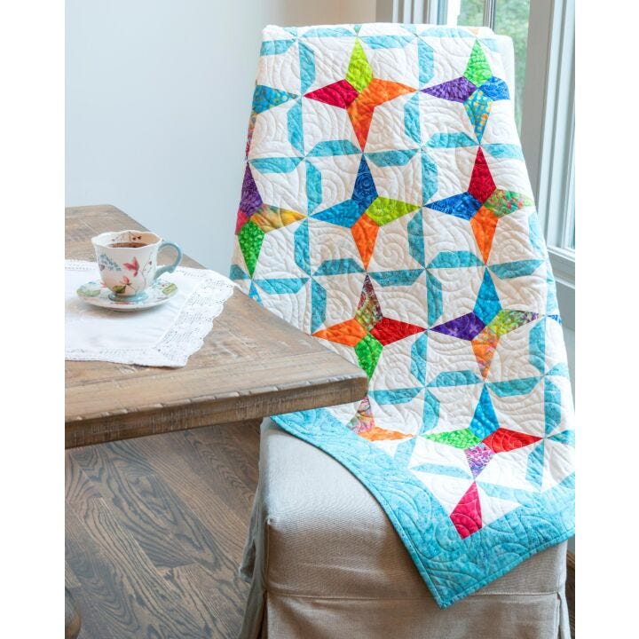 GO! Qube 6" Pinwheel Kite Throw Quilt – AccuQuilt