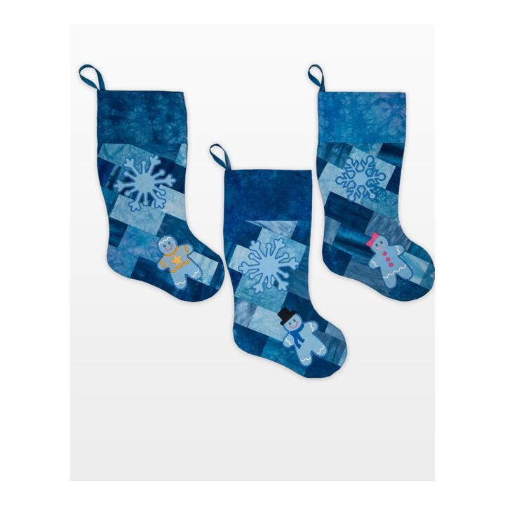 GO! Winter Blue Stocking Pattern - AccuQuilt
