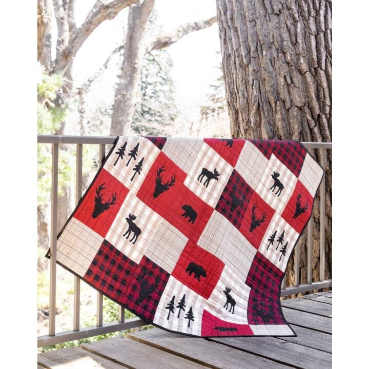 GO! Into the Woods We GO! Throw Quilt Pattern - AccuQuilt