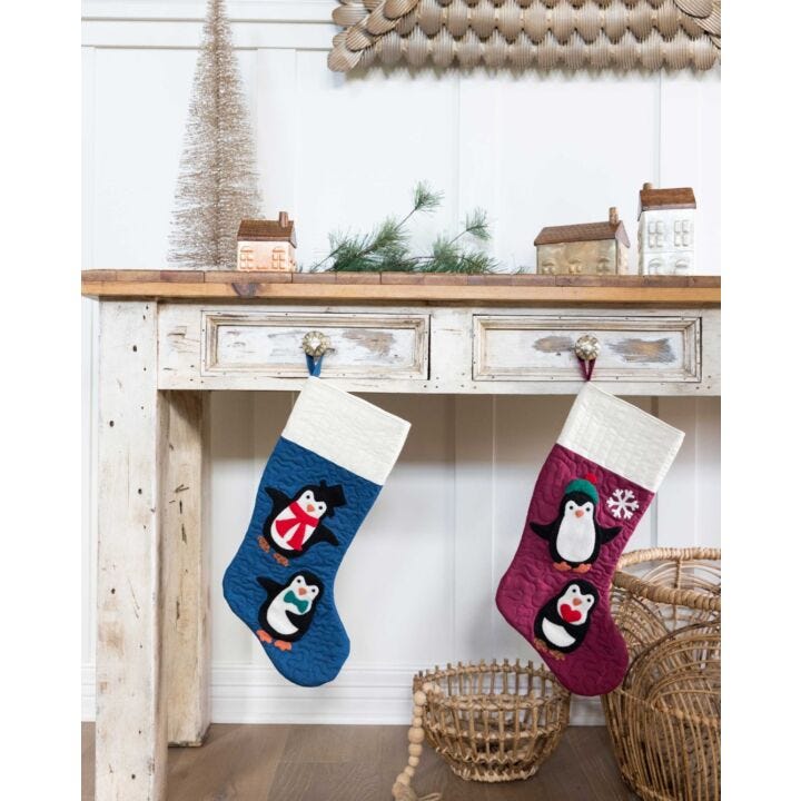 GO! Penguin Stockings Pattern - AccuQuilt