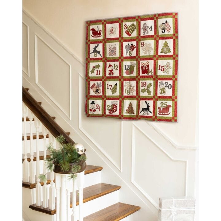 GO! Christmas Advent Calendar Throw Quilt Pattern - AccuQuilt