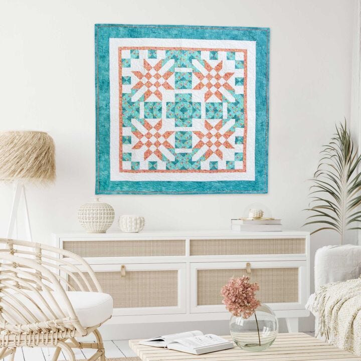 GO! Spring Stars Throw Quilt Pattern - AccuQuilt