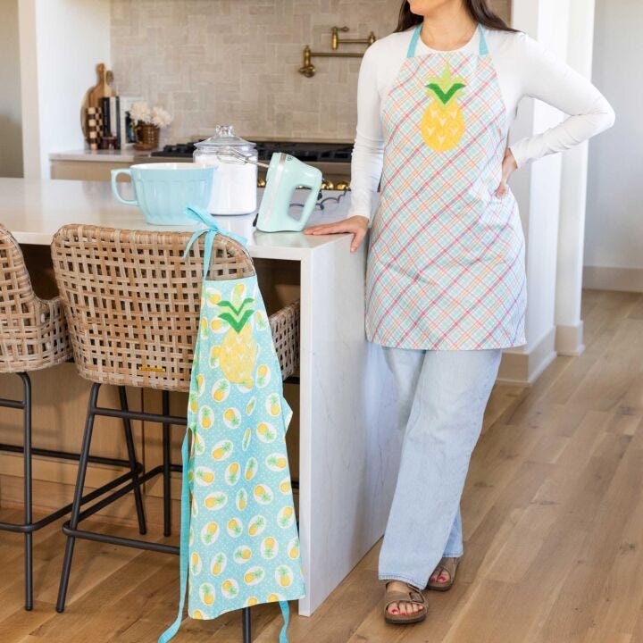 GO! Pineapple Party Aprons Pattern – AccuQuilt