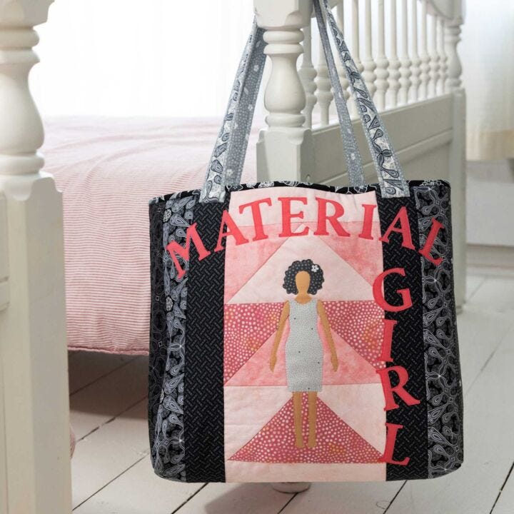 GO! Material Girl Tote Bag Pattern - AccuQuilt