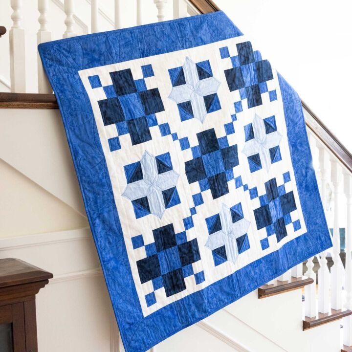 GO! Manly Irish Chain Throw Quilt Pattern - AccuQuilt