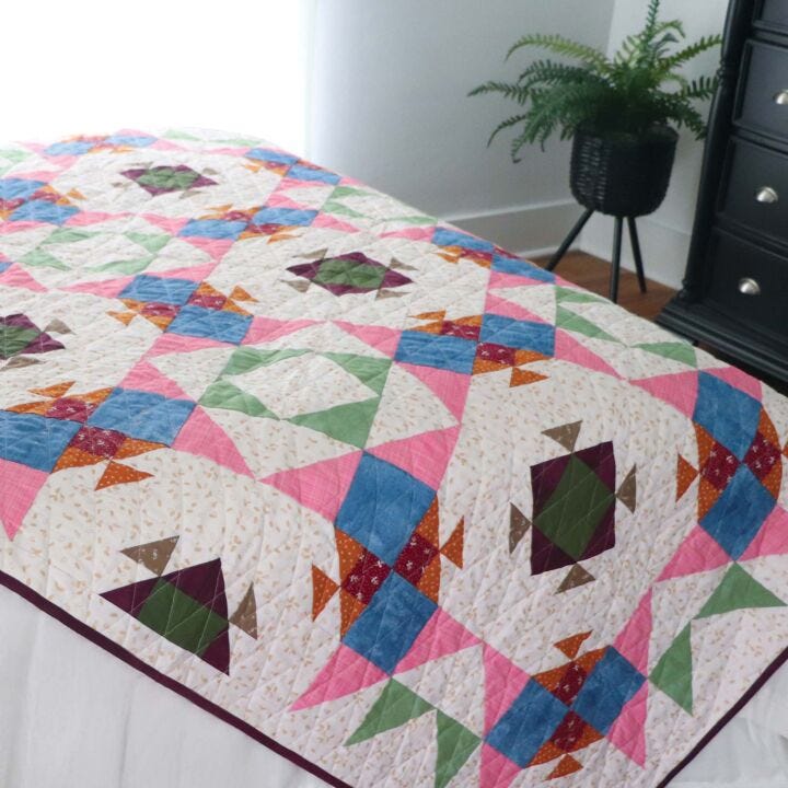GO! Dancing Spools Throw Quilt Pattern - AccuQuilt