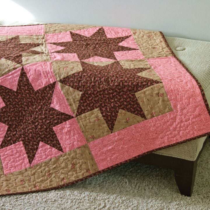 eight pointed star quilt pattern