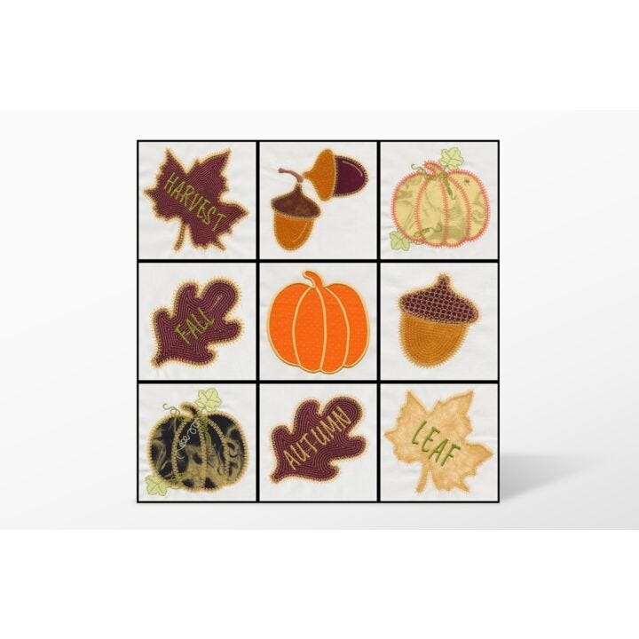 GO! Fall Medley Embroidery Designs by V-Stitch Designs - AccuQuilt
