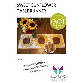 Sweet Sunflower Table Runner Pattern by Lori Miller Designs - AccuQuilt