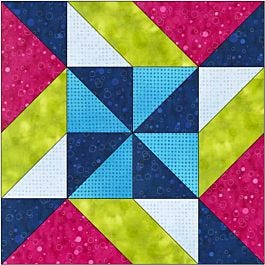 GO! Magic Triangles 12" Block Pattern - AccuQuilt