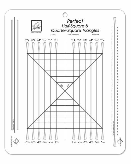 Perfect Half-Square & Quarter-Square Triangles Ruler - AccuQuilt
