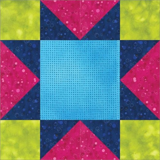 GO! Sawtooth Star Block Pattern - AccuQuilt