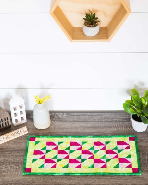 GO! Hillside Village Table Runner Pattern - AccuQuilt