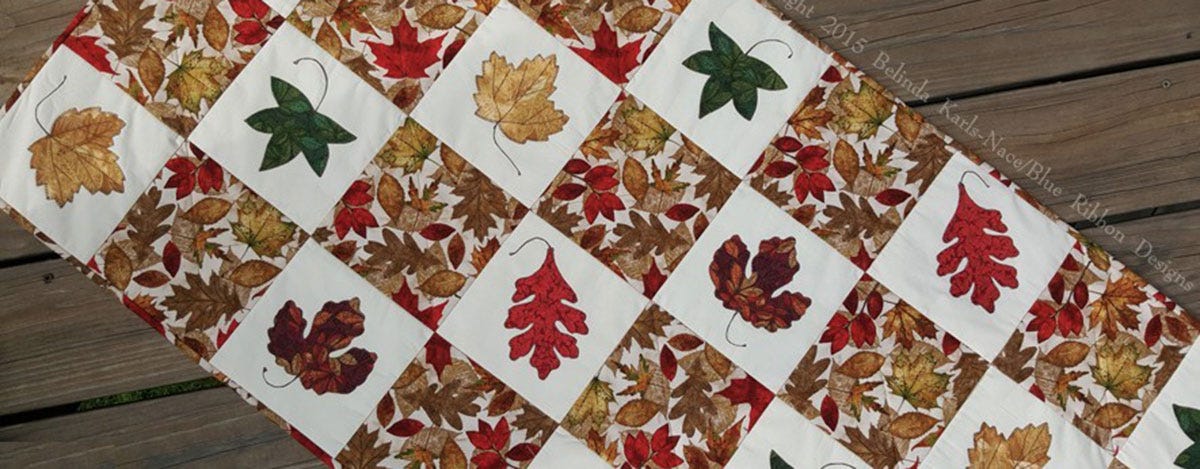 Autumn in Iowa Table Runner Quilting Tutorial