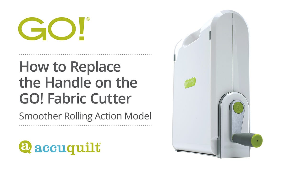 How to Replace a Handle on a Smoother Rolling Action GO! Fabric Cutter