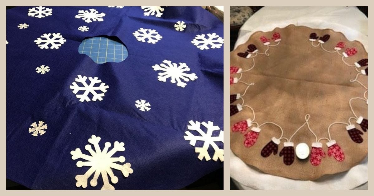 No Sew Tree Skirts Made Easy