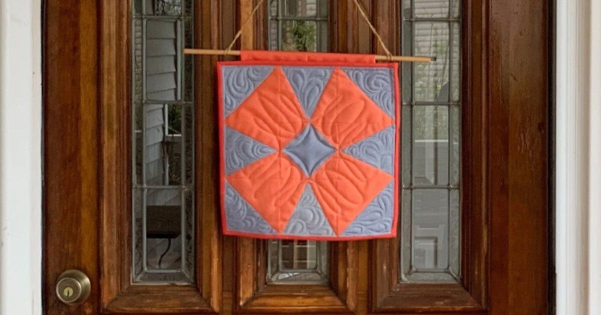 Using Test Blocks for Mini Door Quilts