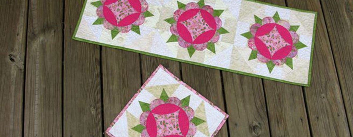 Harrison Rose Applique Table Runner