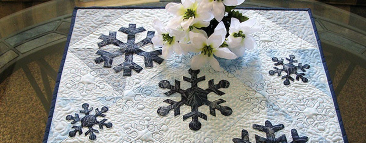 A Fun Applique Design Using GO! Snowflakes