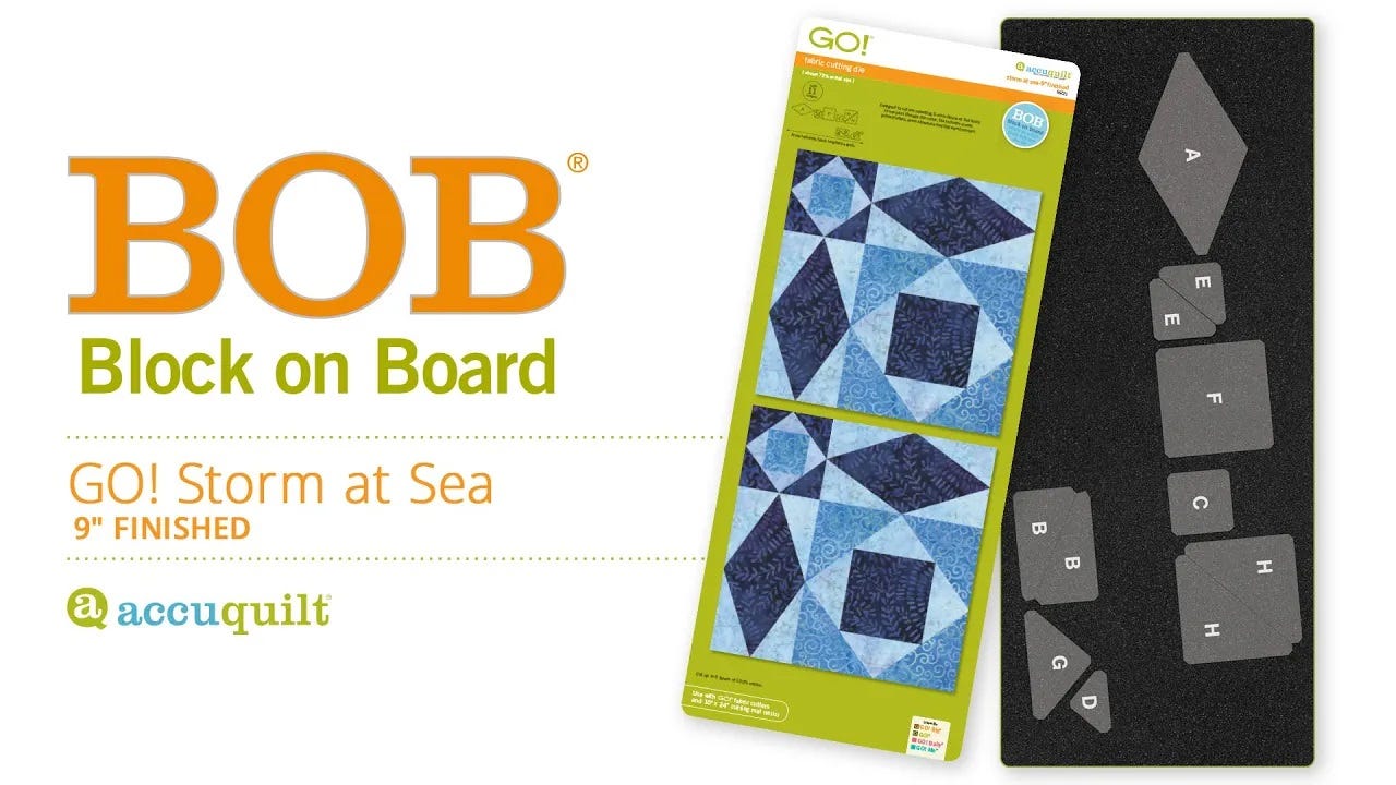 Easily create the Storm at Sea Quilt Block with this AccuQuilt GO! Die ...