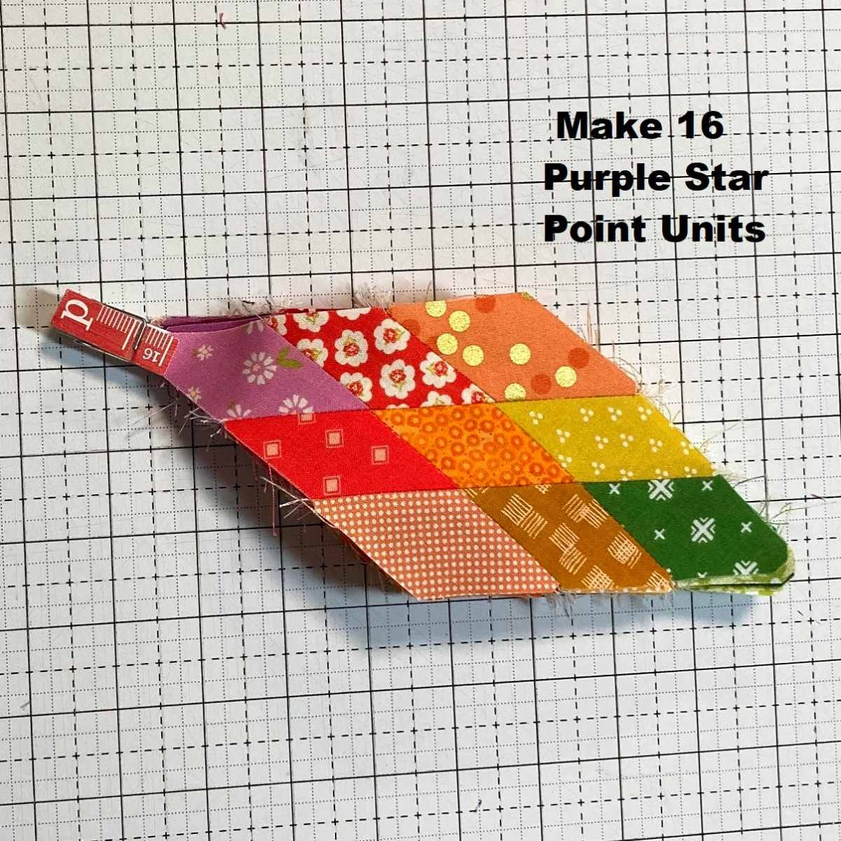 Prairie Star Quilt Block: Starlite Rainbow Quilt
