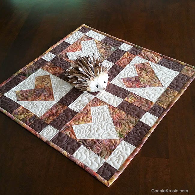 Wonky Heart Autumn Table Topper Tutorial