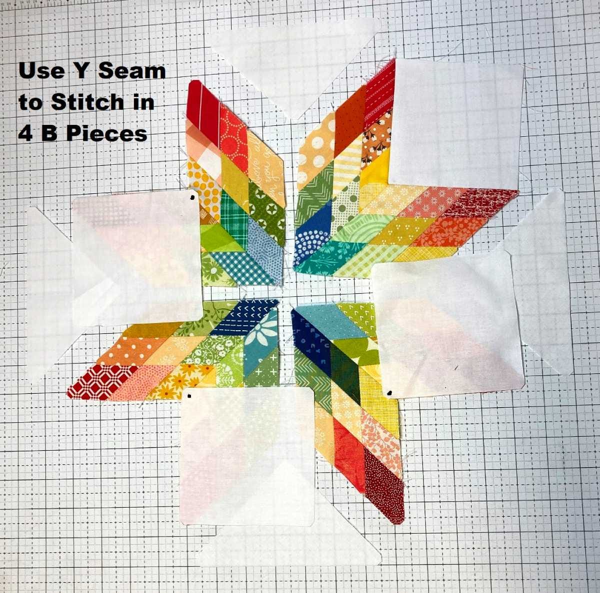 Prairie Star Quilt Block: Starlite Rainbow Quilt