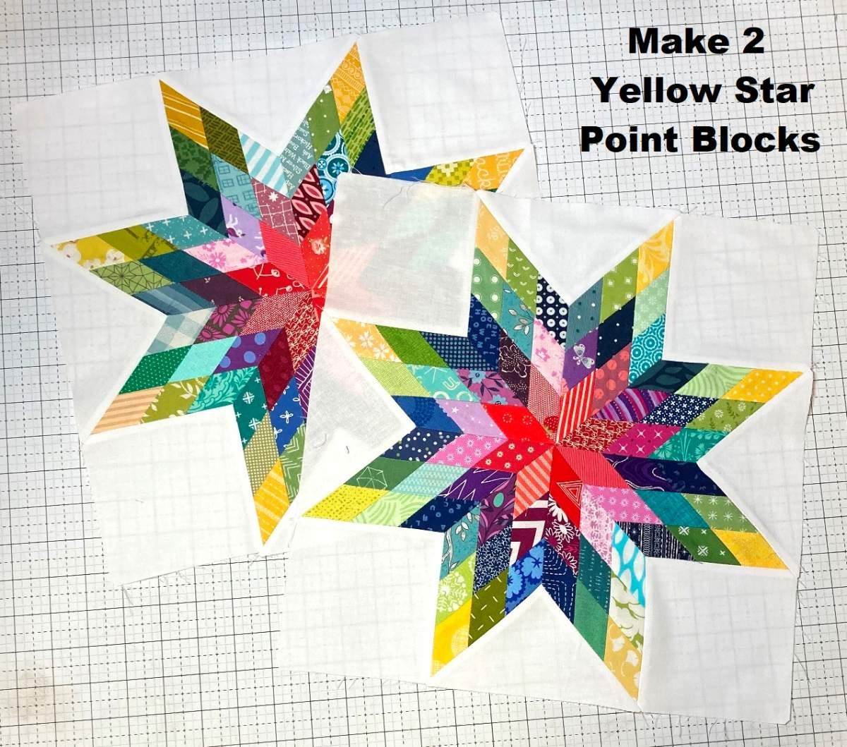 Prairie Star Quilt Block: Starlite Rainbow Quilt