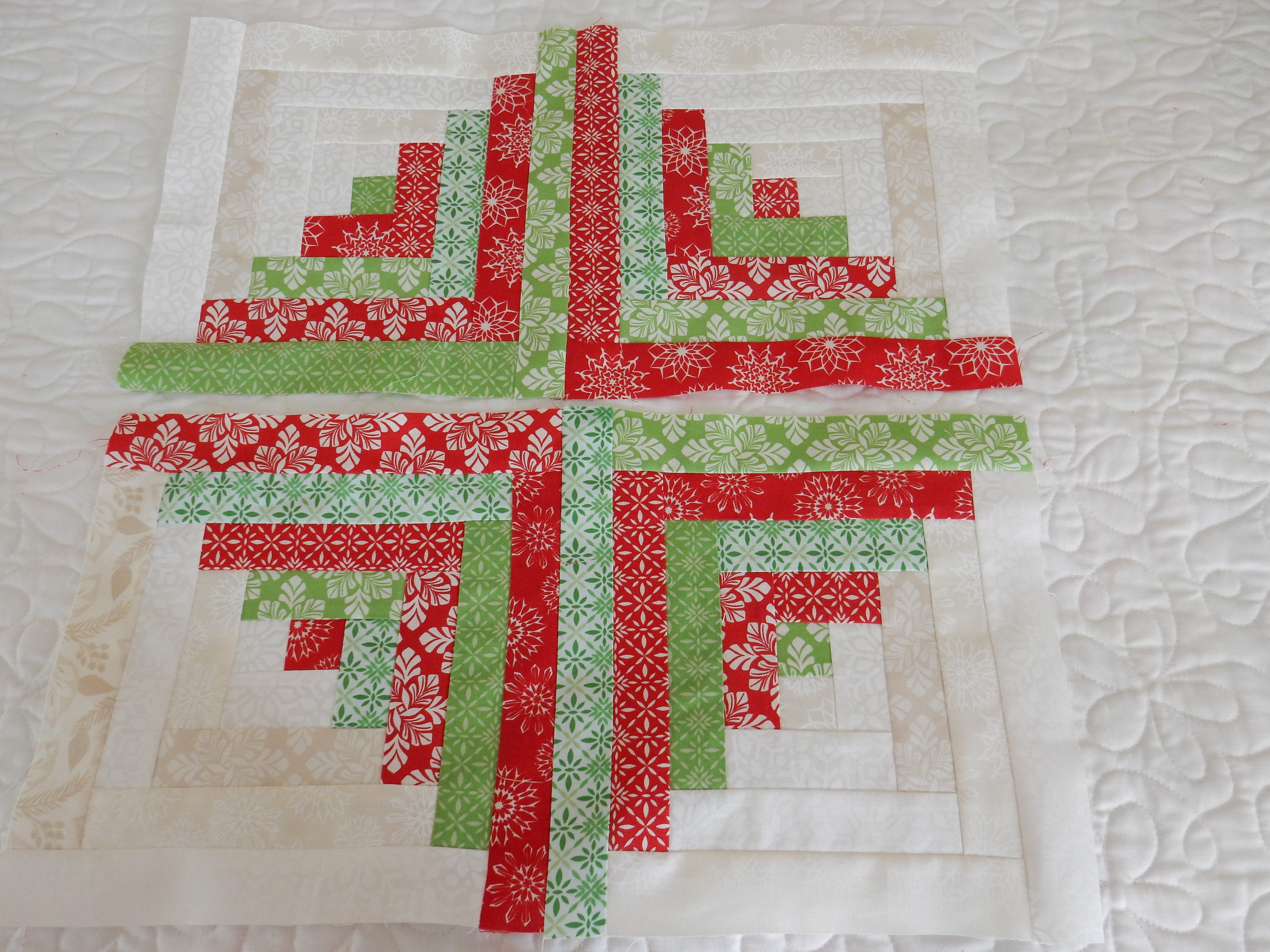 Log Cabin Table Topper