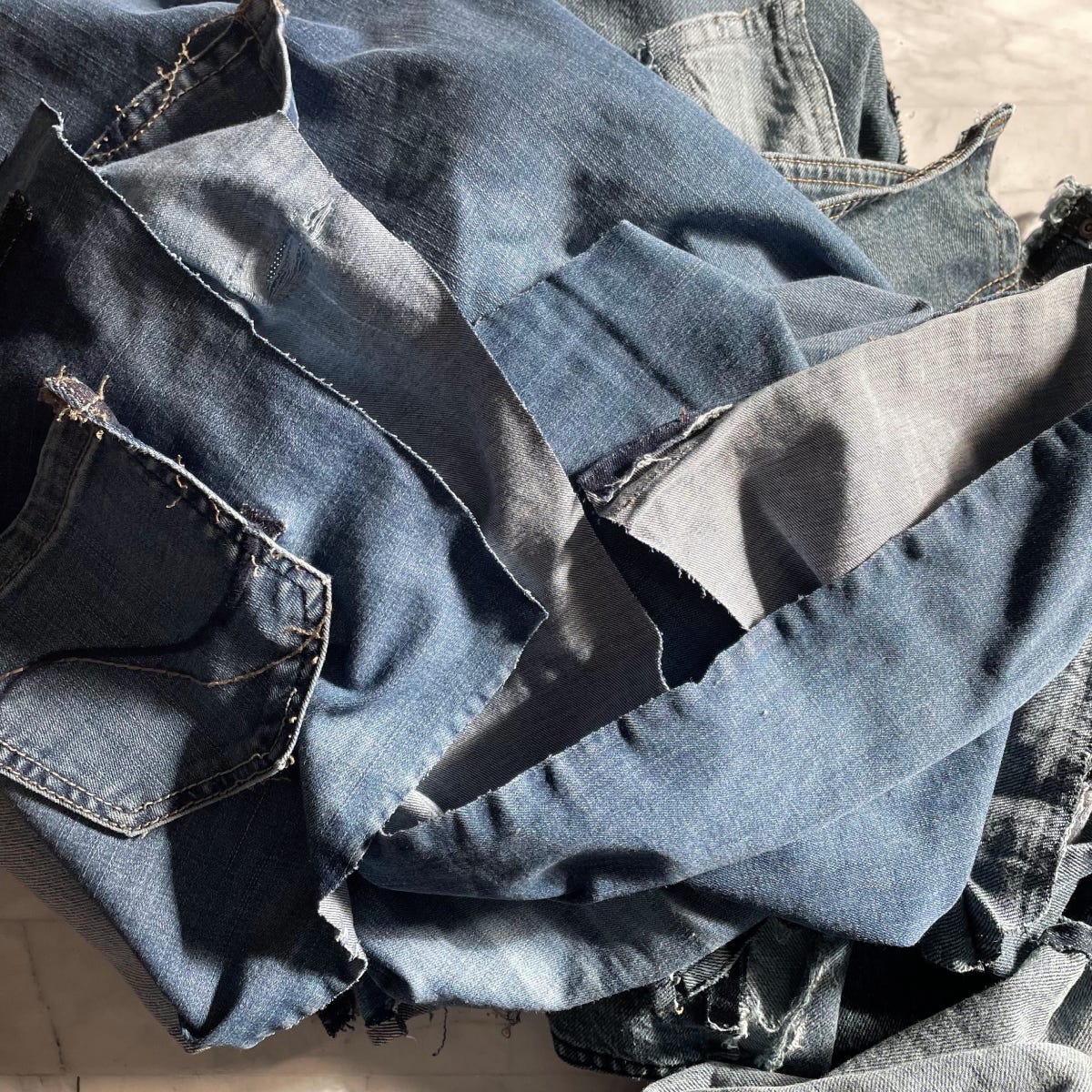 Upcycle Damaged Denim into Quilts