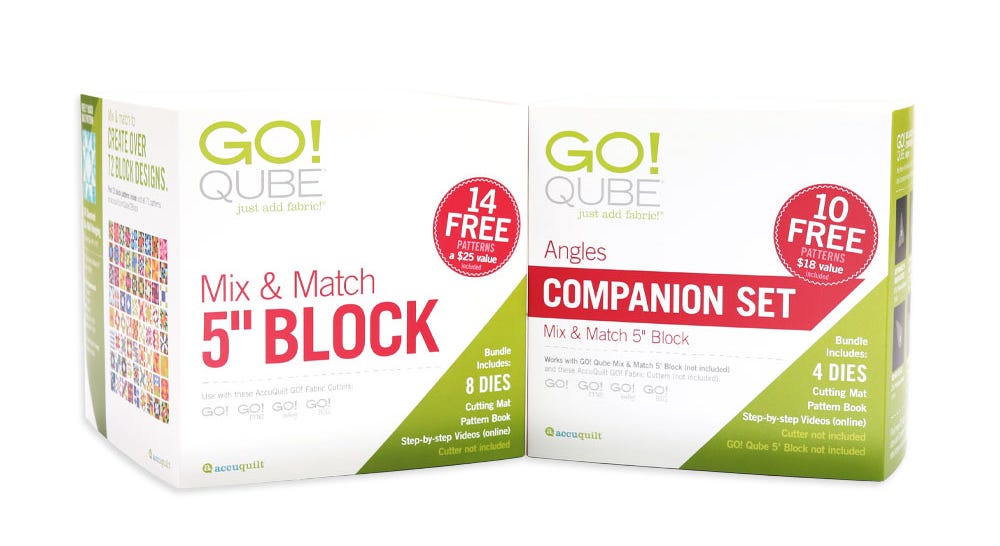 17 FREE Patterns Arrive with the GO! Qube 5 Inch & Companions