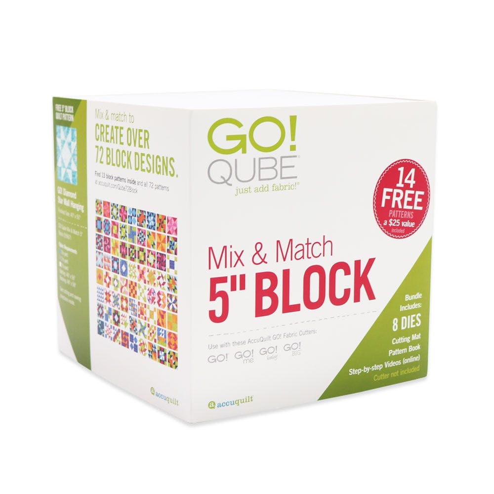 17 FREE Patterns Arrive with the GO! Qube 5 Inch & Companions