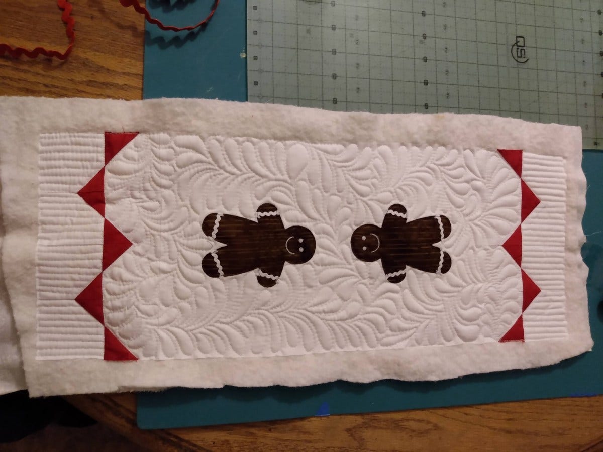 Gingerbread Cookie Table Runner