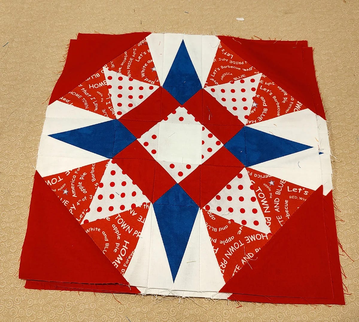 How to Make a Patriotic North Carolina Star Quilt