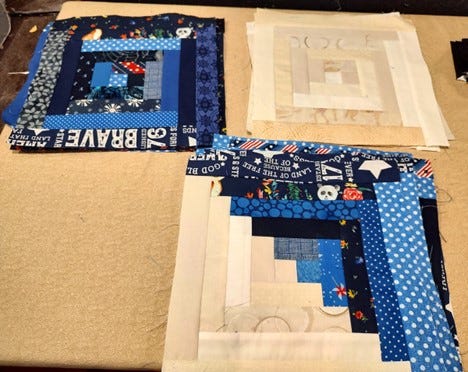How To Create a Scrappy & Patriotic Log Cabin Star Quilt