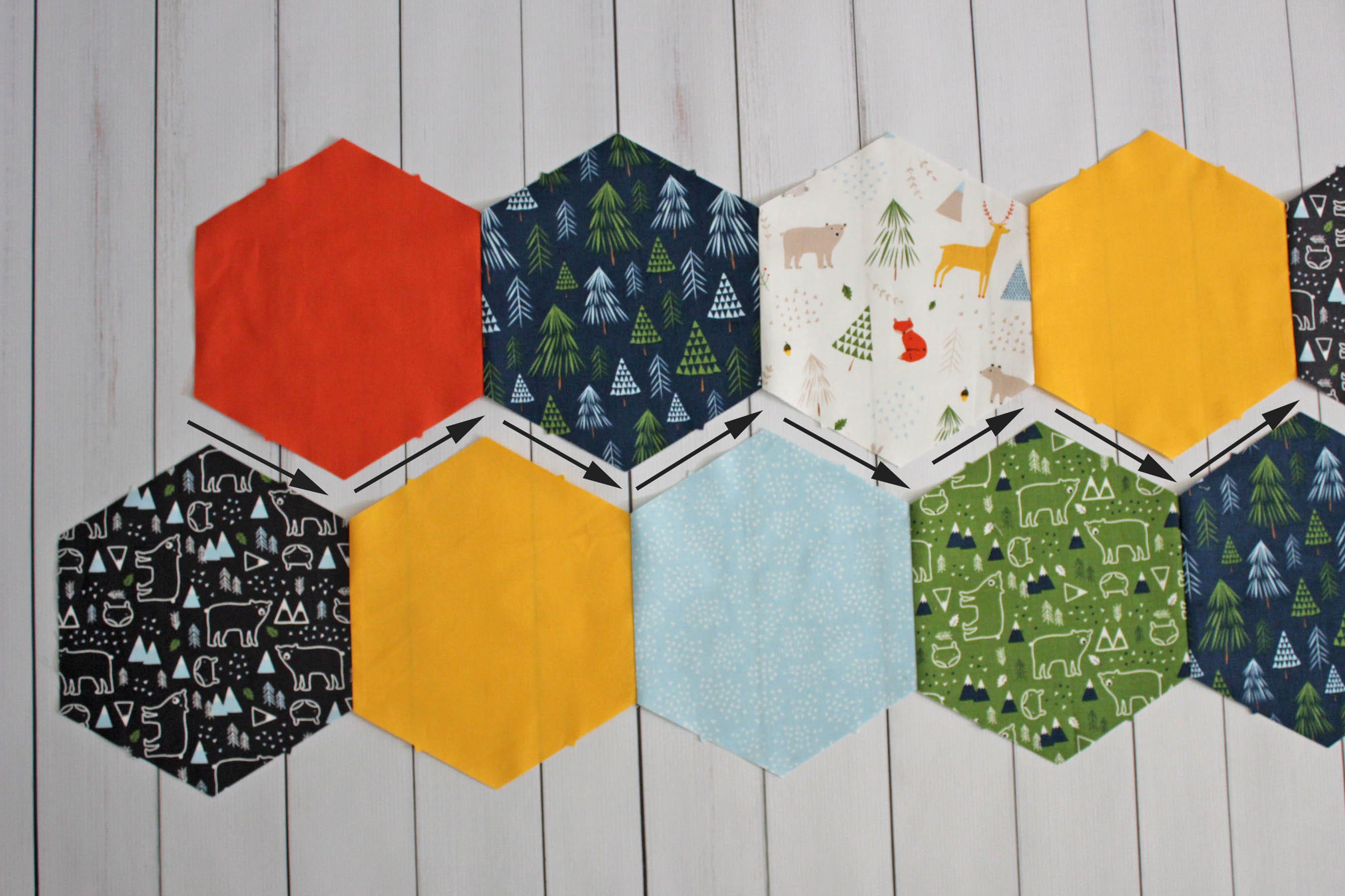 Hexagon Pattern Quilting Projects