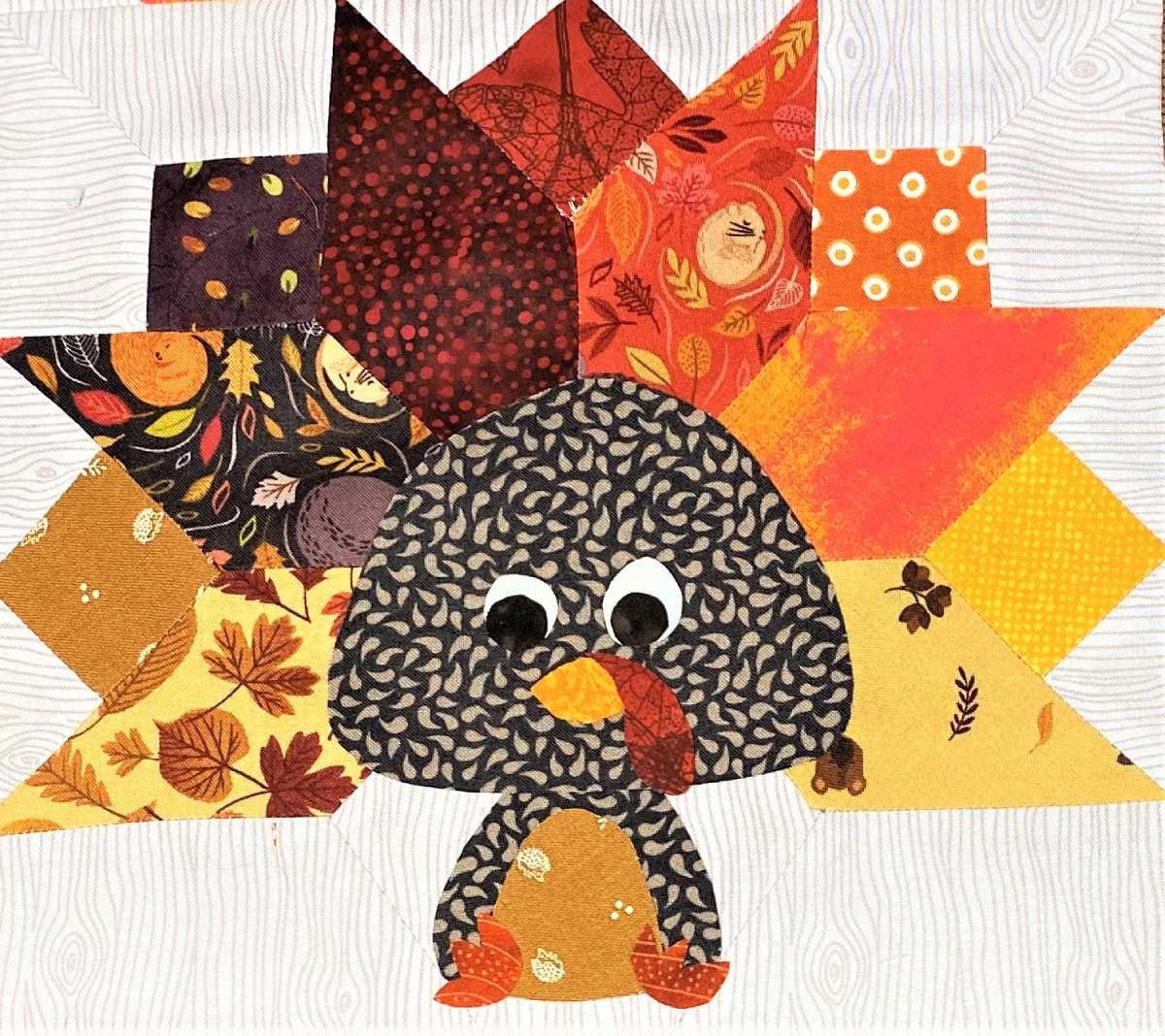 Cornucopia Block Pattern with a Holiday Twist