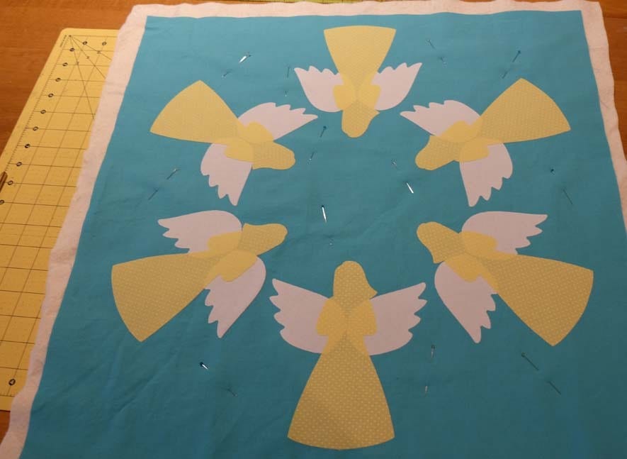 Heaven's Angels Quilt with a Trapunto Quilting Effect