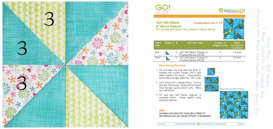 "Spring Fling" Wall Hanging - A Quilting Tutorial