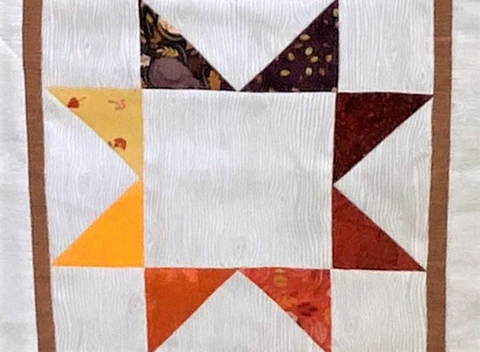 Cornucopia Block Pattern with a Holiday Twist