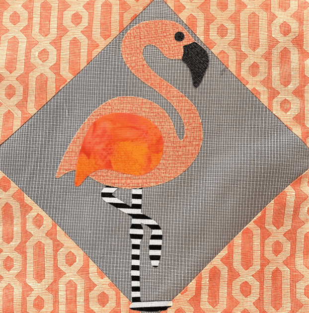 Make a Bubble Applique Flamingo: Our Newest Flockstar