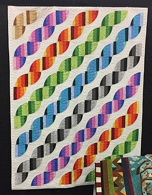 Modern Melody Drunkard's Path Quilt
